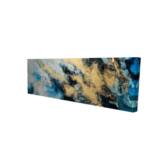 Begin Home Decor 2080-2060-AB62 20 x 60 in. Blue Marble - Abstract ...