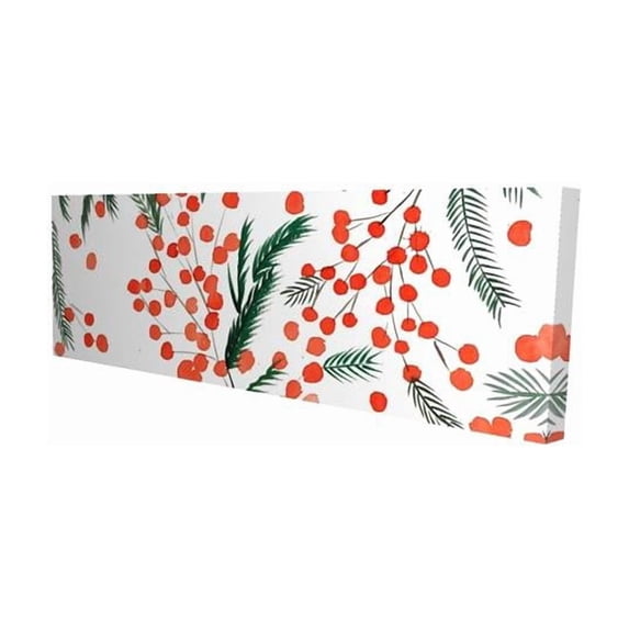 Begin Home Decor 2080-2060-HO9 20 x 60 in. Mistletoe Leaf Pattern ...