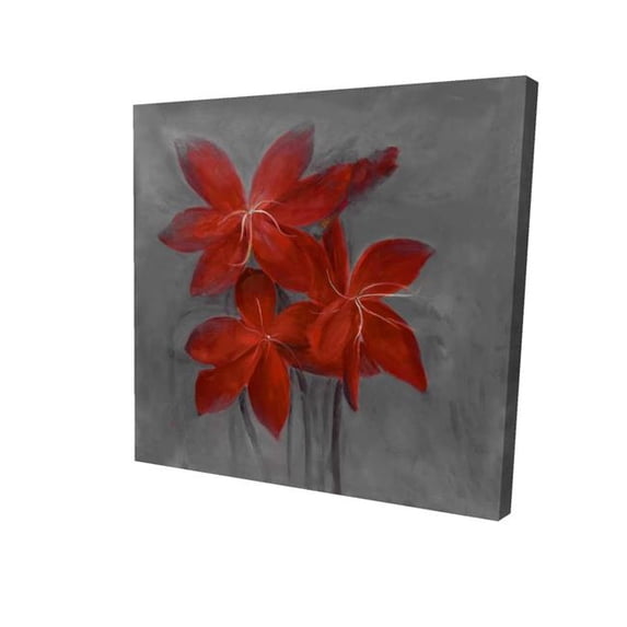 Begin Home Decor 2080-2424-FL143 24 x 24 in. Asiatic Lily Canvas - Gray ...