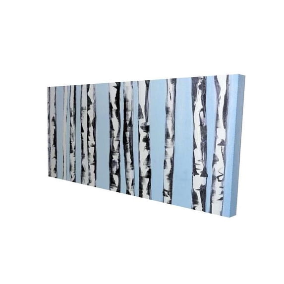 Begin Home Decor 2080-2448-LA52 24 x 48 in. Birches on a Blue ...