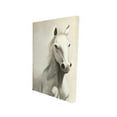Begin Home Decor 2080-3624-AN291 24 x 36 in. Gallant White Horse Canvas ...