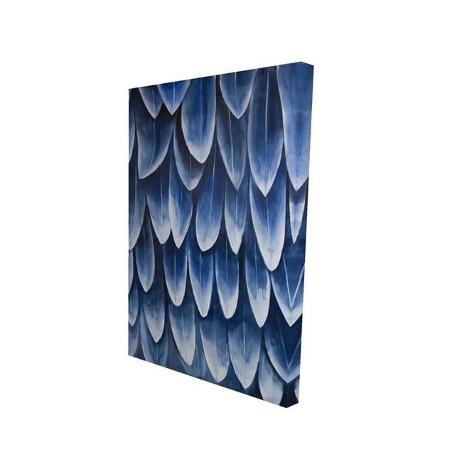 Begin Home Decor 2080-3624-AN495 24 x 36 in. Plumage Blue - Bohemian ...