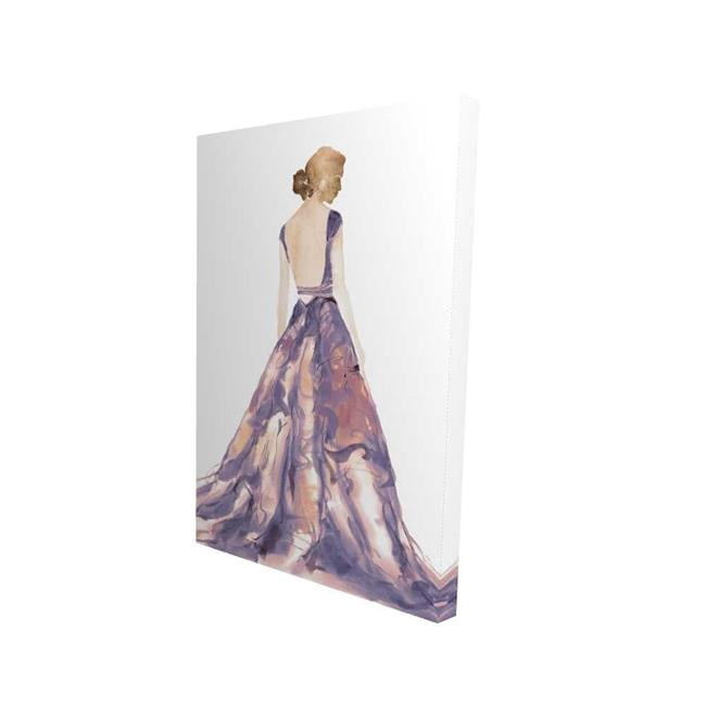 Begin Home Decor 2080-3624-FA32-1 24 x 36 in. Purple Prom Dress ...