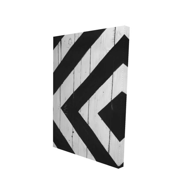 Begin Home Decor 2080-3624-MI106 24 x 36 in. Rhombus on Wood - Rustic ...