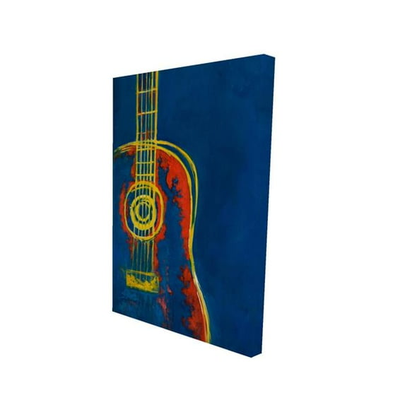 Begin Home Decor 2080-3624-MU40 24 x 36 in. Modern Blue Abstract Guitar ...