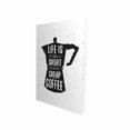 Begin Home Decor 2080-3624-QU36 24 x 36 in. Life & Coffee - Gastronomy ...
