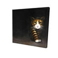Begin Home Decor 2080-3636-AN168 36 x 36 in. Discreet Cat - Brown ...