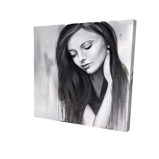 Begin Home Decor 2080-3636-FI30 36 x 36 in. Realistic Woman Portrait ...