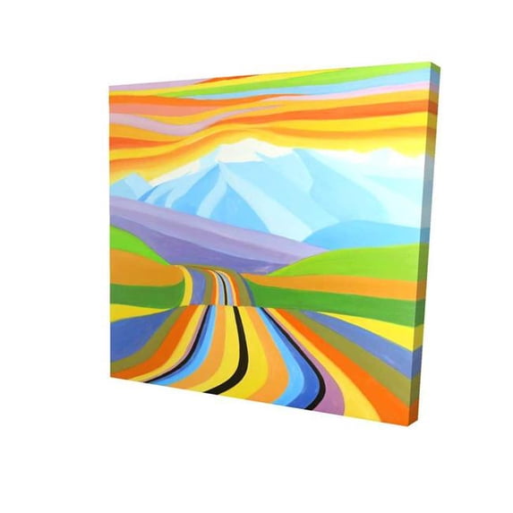 Begin Home Decor 2080-3636-LA89 36 x 36 in. Mountain Road Multi Color ...