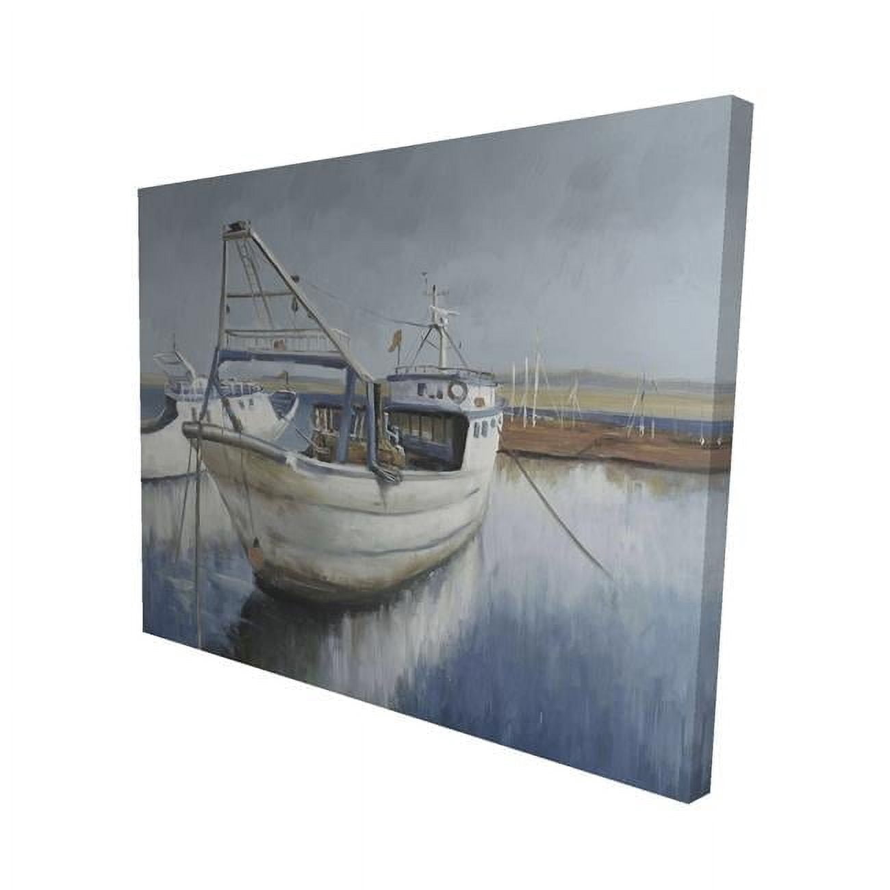 Begin Home Decor 2080-4860-CO41-2 48 x 60 in. Blue Fishing Boat ...