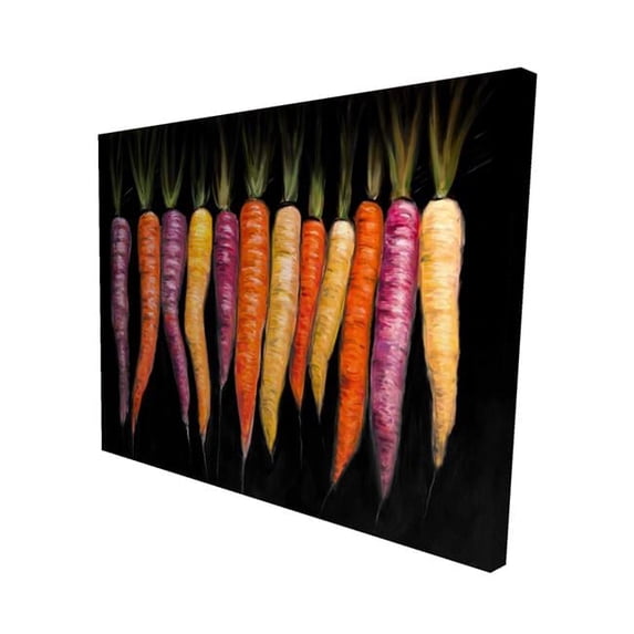 Begin Home Decor 2080-4860-GA61 48 x 60 in. Carrots Varieties - Rustic ...
