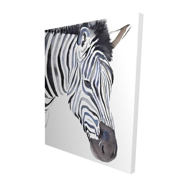 Begin Home Decor 2080-6048-AN412 48 x 60 in. Zebra - Blue Modern Canvas ...