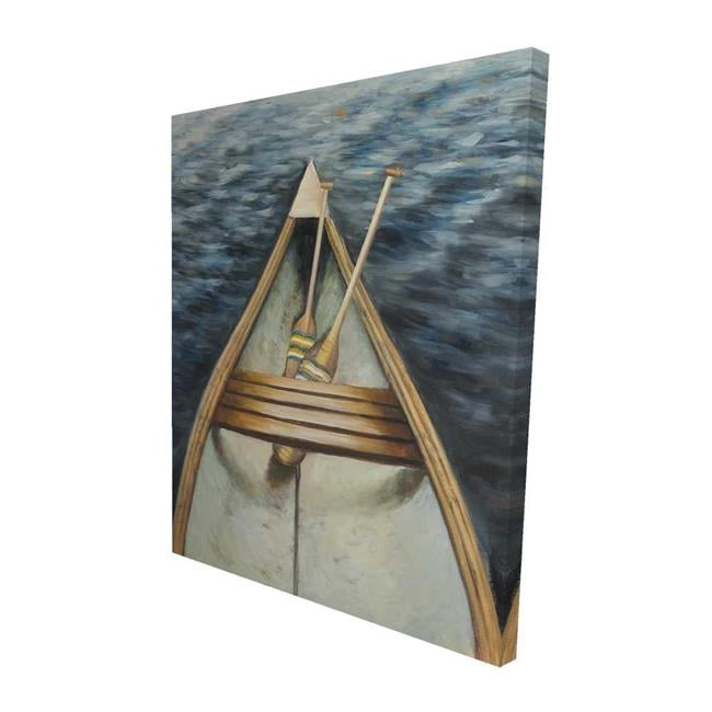Begin Home Decor 2080-6048-SP18 48 x 60 in. Canoeing on the Lake Canvas ...