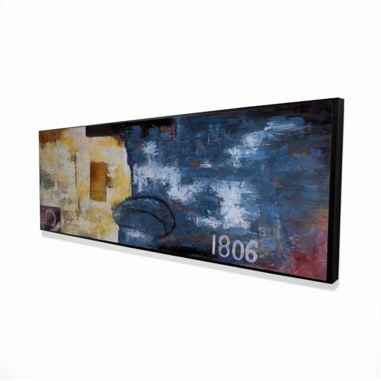 Begin Home Decor 2081-2060-AB10 20 x 60 in. Abstract Art with Numbers ...