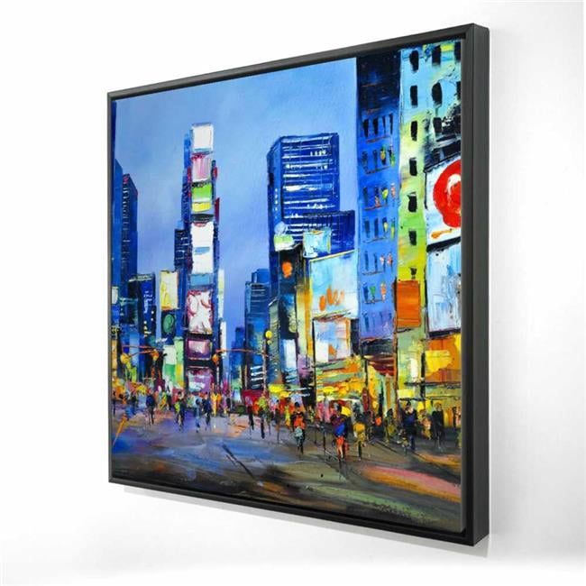 Begin Home Decor 2081-2424-CI34 24 x 24 in. Cityscape in Times Square ...