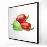 Begin Home Decor 2081-2424-GA95 24 x 24 in. Bell Peppers Framed Canvas ...