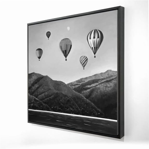 Begin Home Decor 2081-2424-LA188 24 x 24 in. Air Balloon Landscape ...