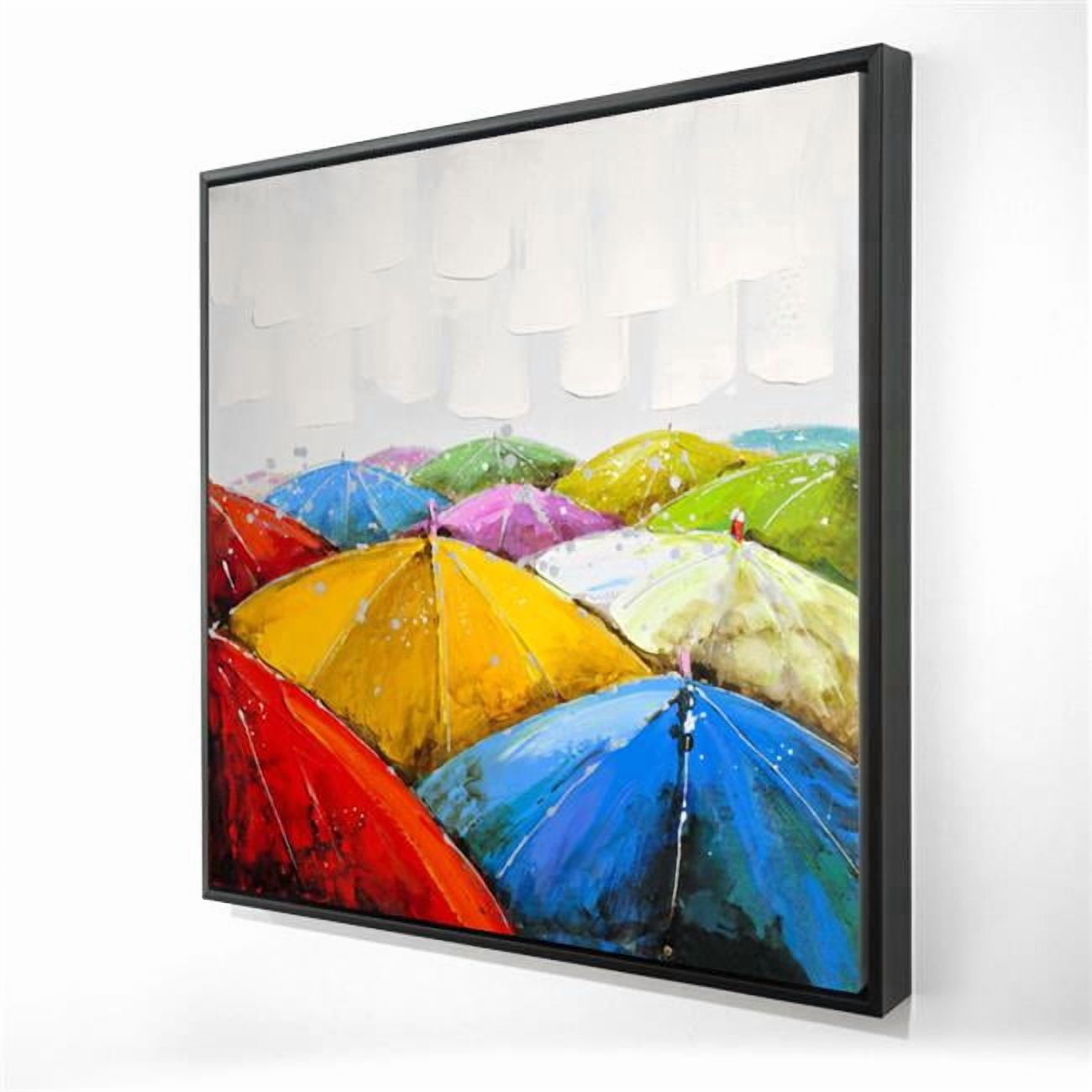 Begin Home Decor 2081-2424-MI2 24 x 24 in. Colorful Umbrellas Canvas ...