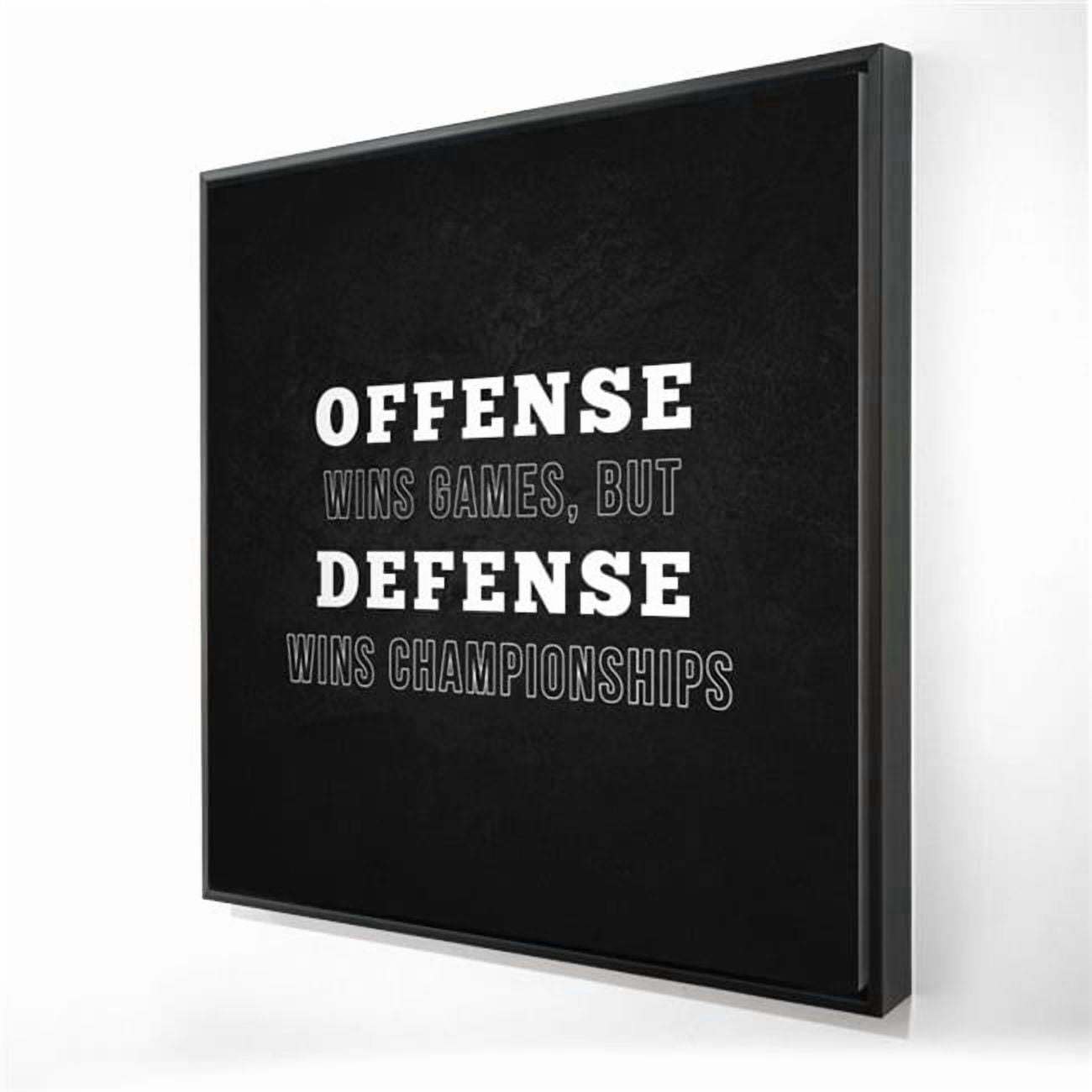 Begin Home Decor 2081-2424-QU46 24 x 24 in. Offense Wins Games Framed ...