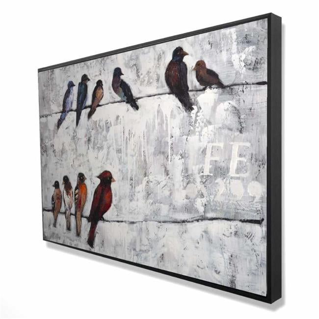 Begin Home Decor 2081-2436-AN139 24 x 36 in. Colorful Birds on Branches ...