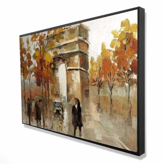 Begin Home Decor 2081-2436-CI7 24 x 36 in. Arc De Triomphe in Autumn ...