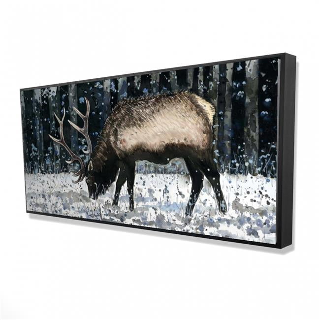 Begin Home Decor 2081-2448-AN489 24 x 48 in. Caribou in the Winter ...