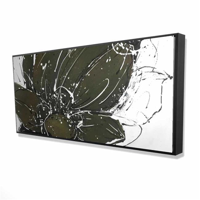 Begin Home Decor 2081-2448-FL200 24 x 48 in. Abstract Flower with Paint ...