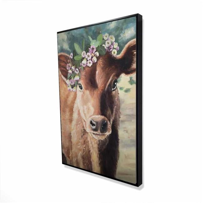 Begin Home Decor 2081-3624-AN512 24 x 36 in. Cute Jersey Cow ...
