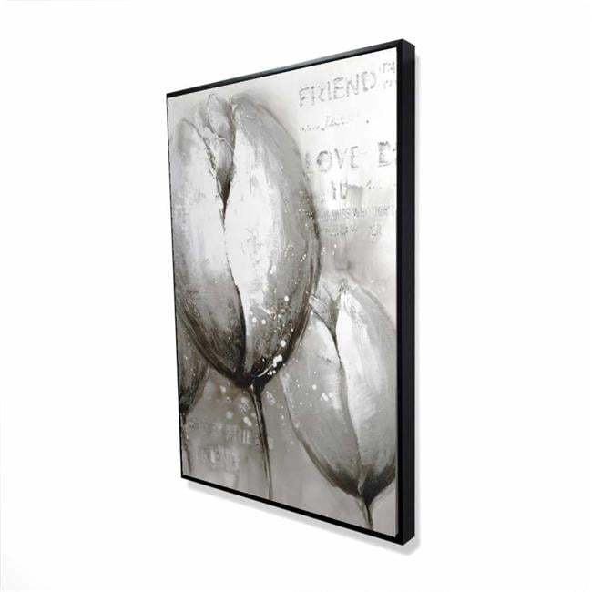 Begin Home Decor 2081-3624-FL46-1 24 x 36 in. Three White Tulips ...