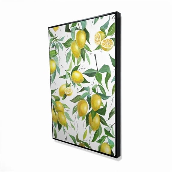 Begin Home Decor 2081-3624-GA119 24 x 36 in. Lemon Pattern - Green ...
