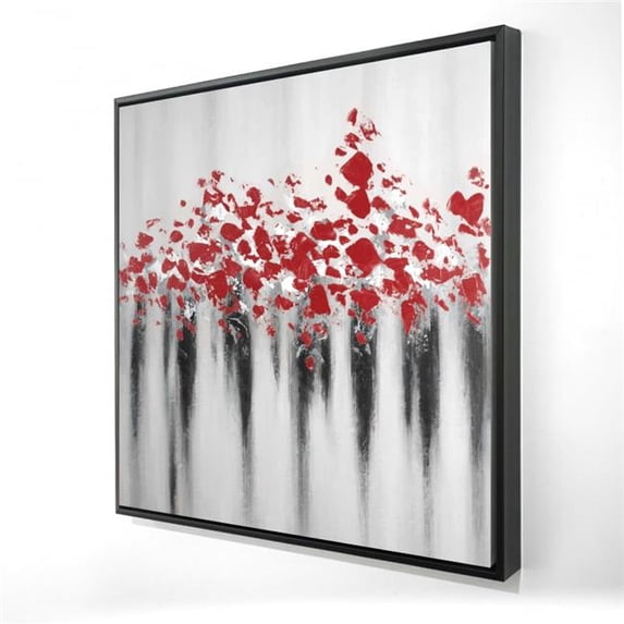 Begin Home Decor 2081-3636-AB34-1 36 x 36 in. Little Peas Red - Gray ...