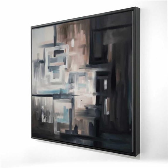 Begin Home Decor 2081-3636-AB44 36 x 36 in. Nought - Industrial Shapes ...