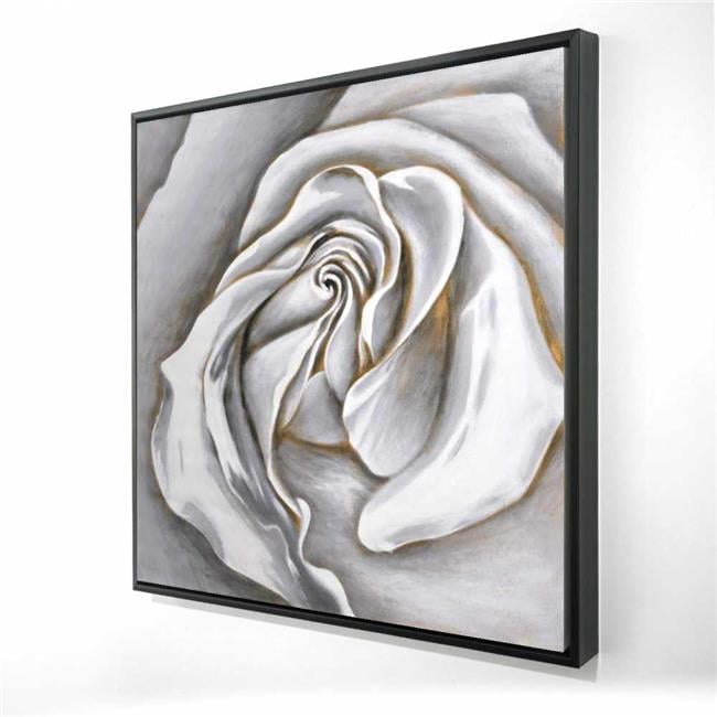 Begin Home Decor 2081-3636-FL12 36 x 36 in. White Rose Delicate ...