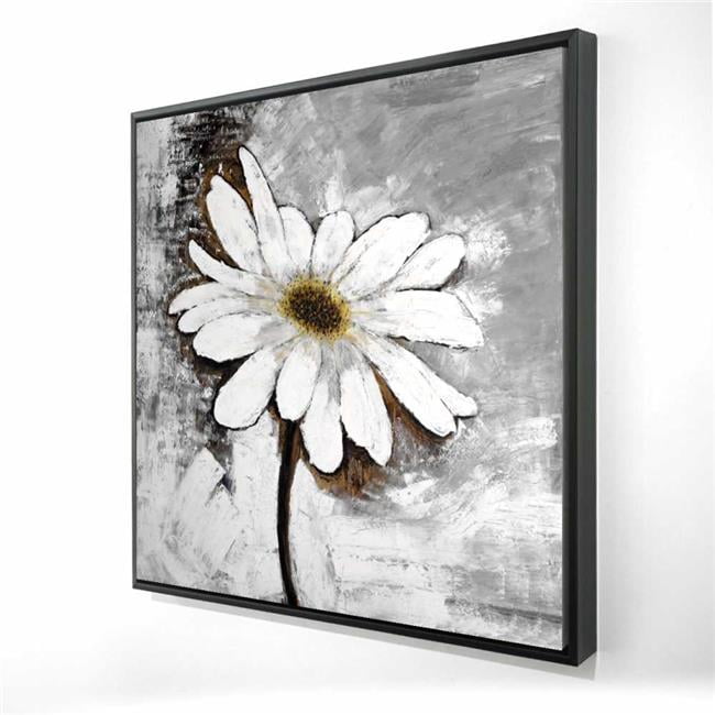 Begin Home Decor 2081-3636-FL145 36 x 36 in. Abstract Daisy ...