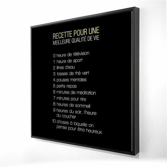 Begin Home Decor 2081-3636-TY13 36 x 36 in. Recipe of Happiness ...