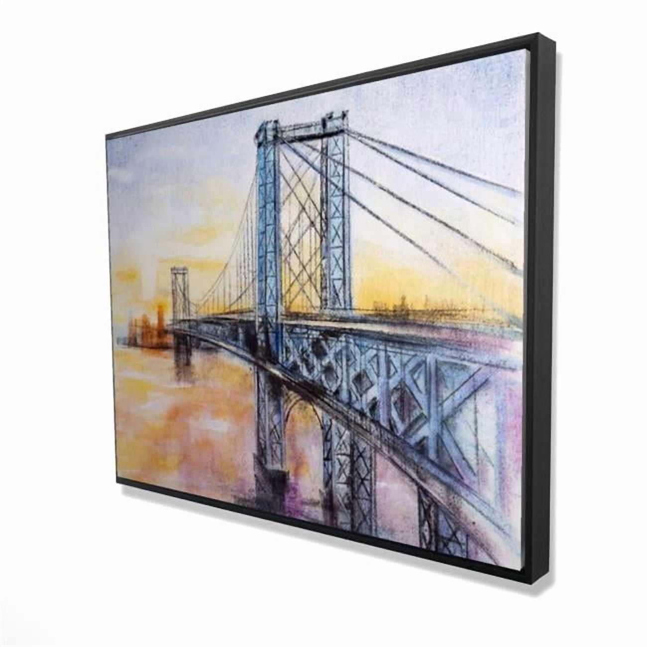 Begin Home Decor 2081-3648-CI210 36 x 48 in. Abstract Brooklyn Bridge ...