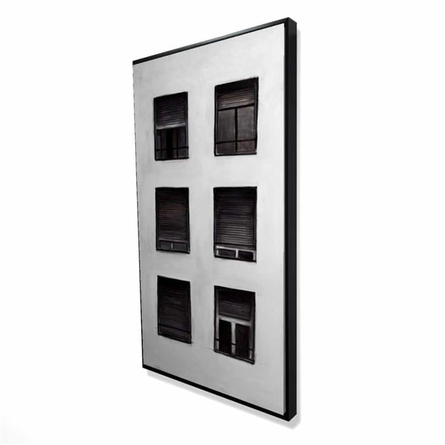 Begin Home Decor 2081-4824-CI274 24 x 48 in. Windows - Monochrome ...