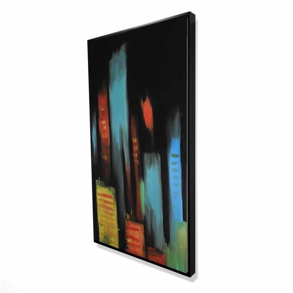 Begin Home Decor 2081-4824-CI350 24 x 48 in. Abstract Tall Buildings ...