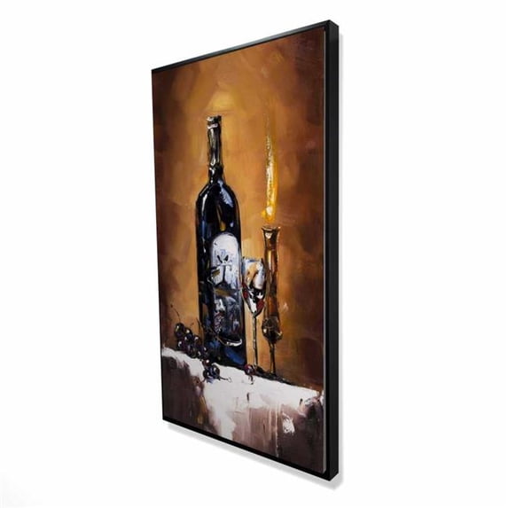 Begin Home Decor 2081-4824-GA22 24 x 48 in. Candlelit Wine - Romantic ...