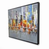 Begin Home Decor 2081-4860-CI41 48 x 60 in. Color Splash Cityscape ...