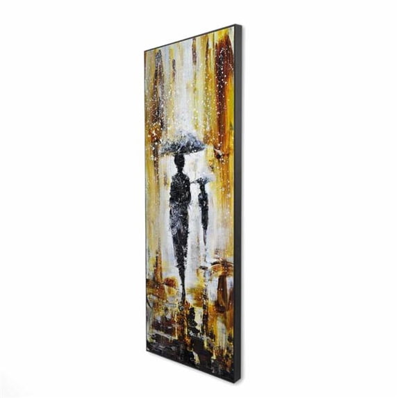 Begin Home Decor 2081-6020-FI4 20 x 60 in. Silhouettes Under The Rain ...