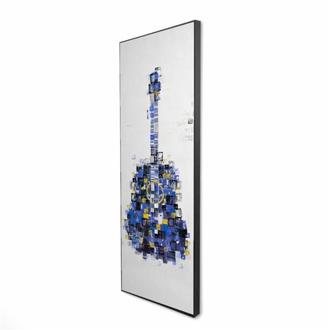 Begin Home Decor 2081-6020-MU7 20 x 60 in. Abstract Guitar Made of ...
