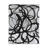 Begin Home Decor 3817-VWCT-AB32 Twin Size Abstract Curly Lines Duvet ...