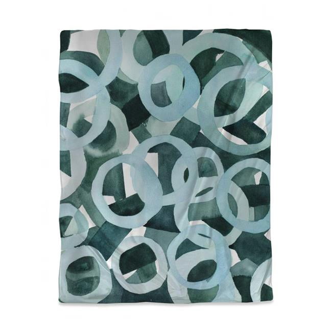 Begin Home Decor 3817-VWCT-AB47 Turquoise Abstract Rings Twin Size ...