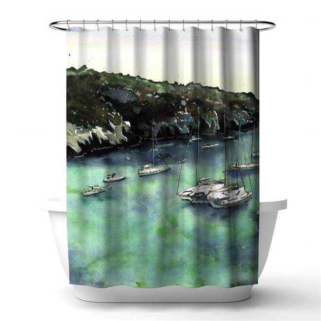 Begin Home Decor 4240-7174-CO132 71 x 74 in. Boats in Cala Macarella ...