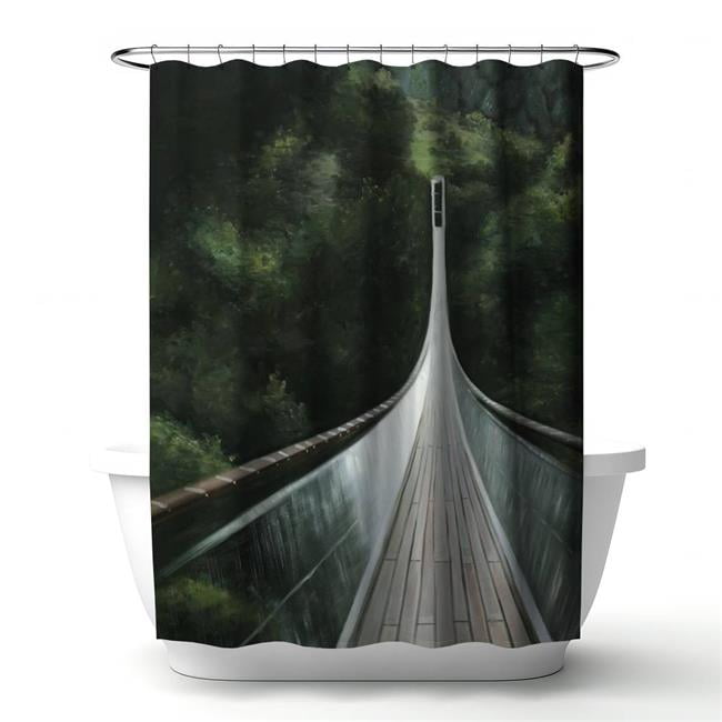 Begin Home Decor 4240-7174-LA144 71 x 74 in. Steep Bridge Shower ...