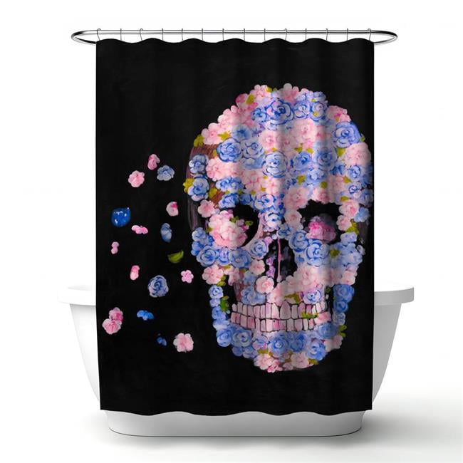 Begin Home Decor 4240-7174-MI58 71 x 74 in. Floral Botanical Blue ...