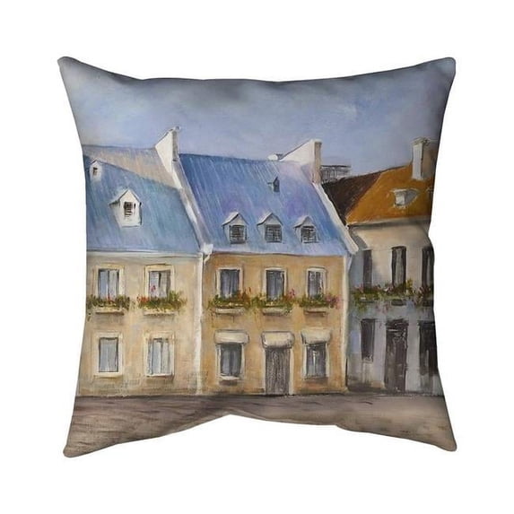 Begin Home Decor 5541-1616-CI256 16 x 16 in. Old Quebec City Pillow ...