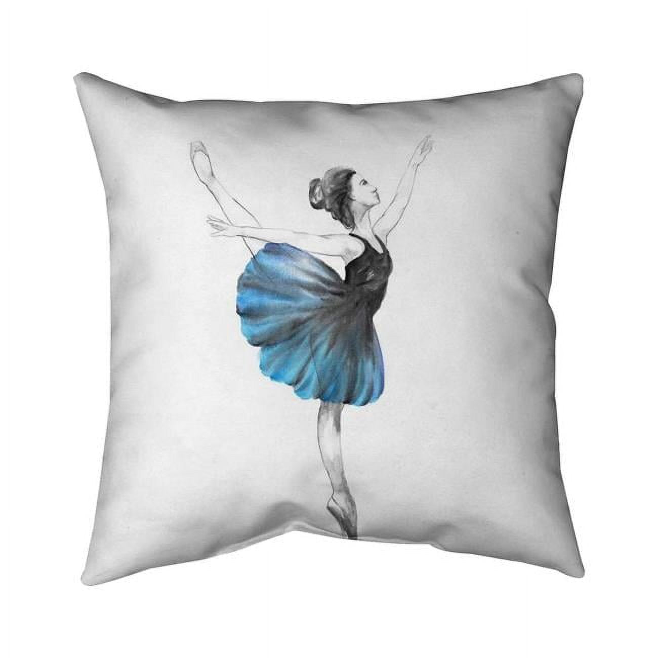 Begin Home Decor 5541-2020-SP50 20 x 20 in. Small Blue Ballerina-Double ...