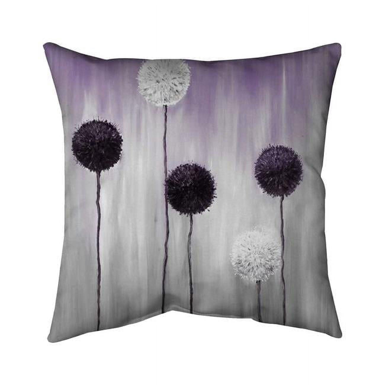 Begin Home Decor 5541-2626-FL181-1 26 x 26 in. Purple & White Allium ...